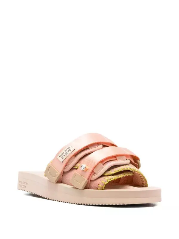 FORTE_FORTE Strappy Open Toe Sandals - Pink