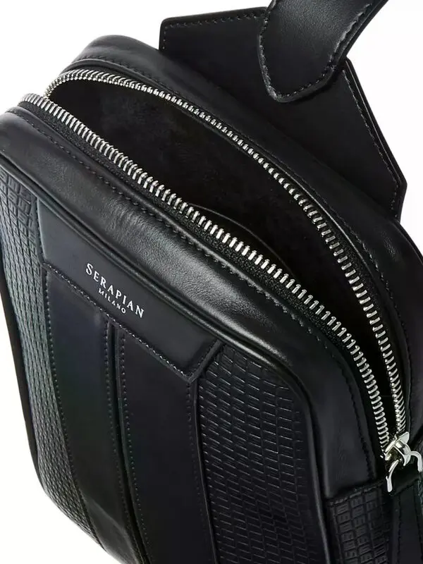 SERAPIAN Logo-detail Messenger Bag