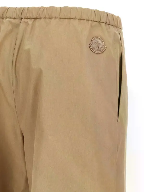 Moncler Poplin Trousers - Neutrals