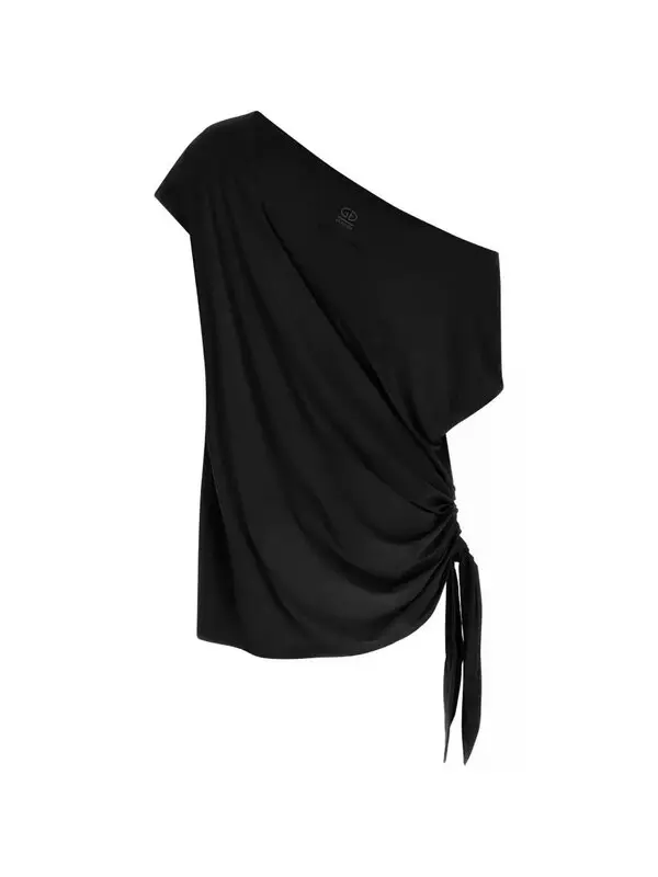 Goldbergh Zaira Top One Shoulder Drawstring Detail