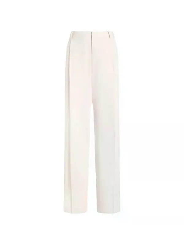 Proenza Schouler Clementina Twill Pleated Trousers - Neutrals
