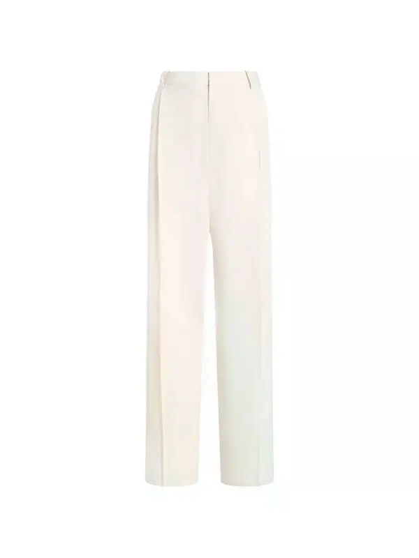 Proenza Schouler Clementina Twill Pleated Trousers - Neutrals