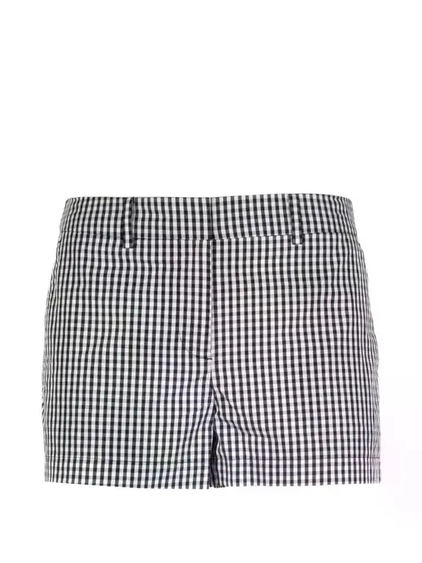 Michael Kors Gingham Pattern Cotton Shorts
