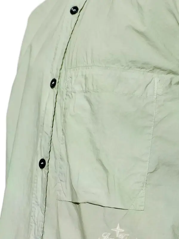 Stone Island Logo-embroidered Button-down Shirt