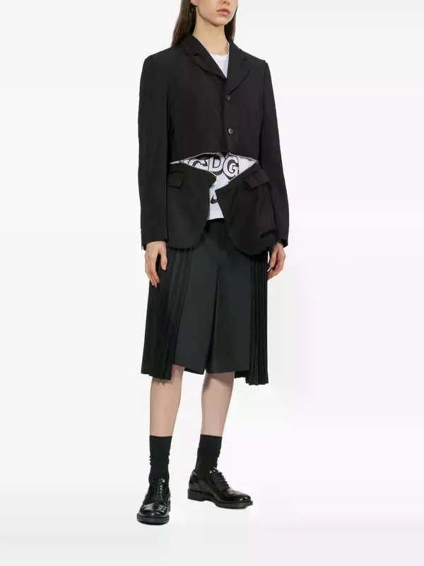 Comme Des Garçons Zip-detail Blazer