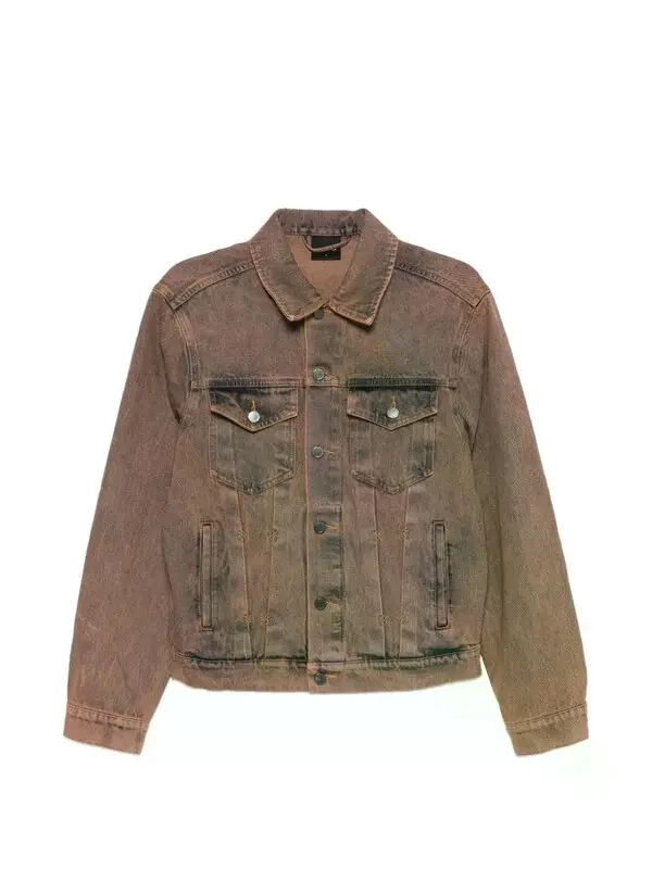 DAILY PAPER Bomi Pocket Denim Jacket - Brown