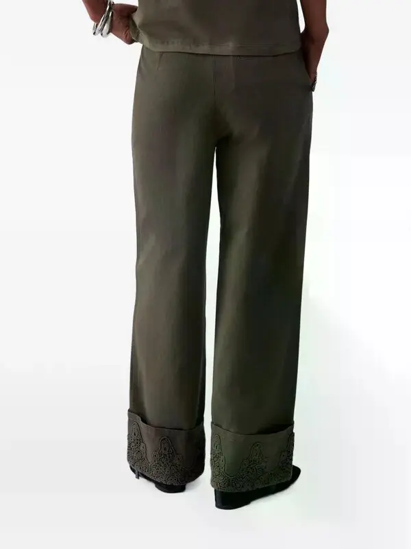 Liu Jo Embellished Pocket Cuffed Trousers