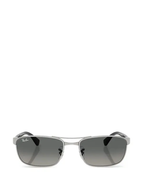Ray-ban Rectangle Frame Sunglasses - Silver