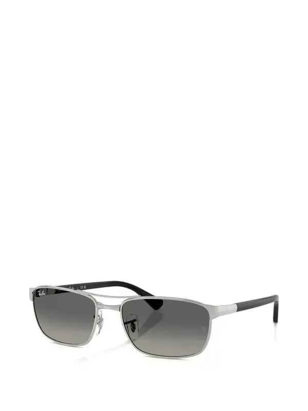 Ray-ban Rectangle Frame Sunglasses - Silver