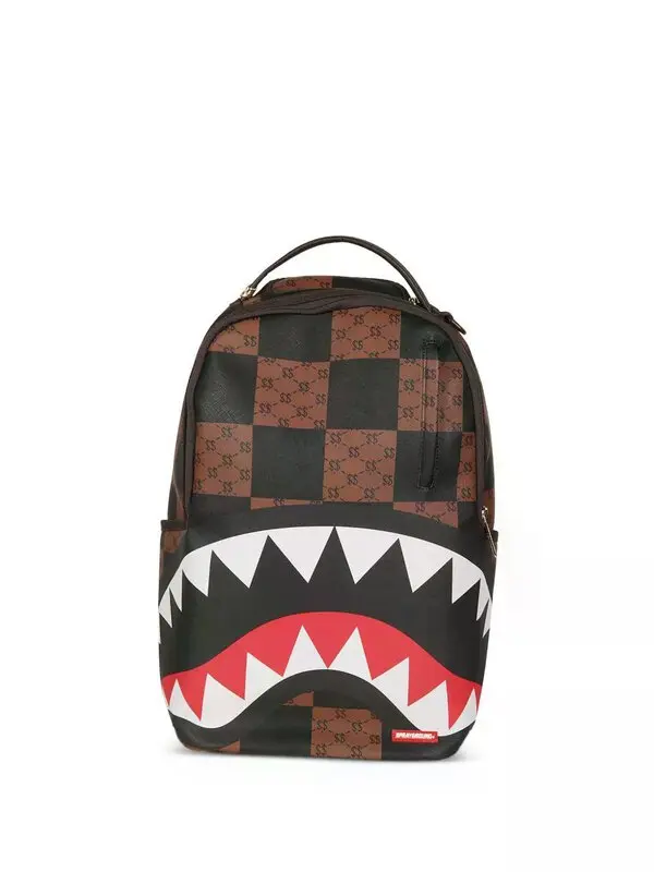 SPRAYGROUND Shark Print Backpack - Brown