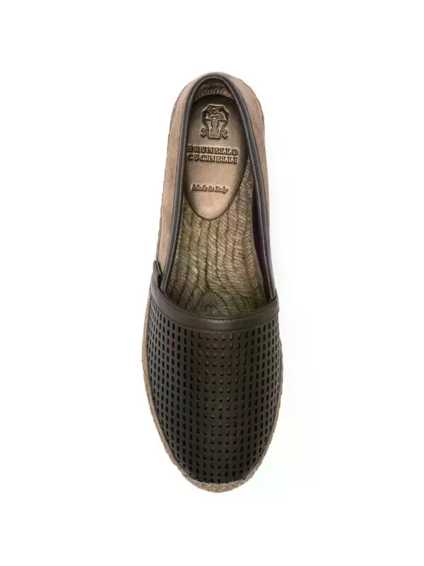 Brunello Cucinelli Perforated Espadrilles