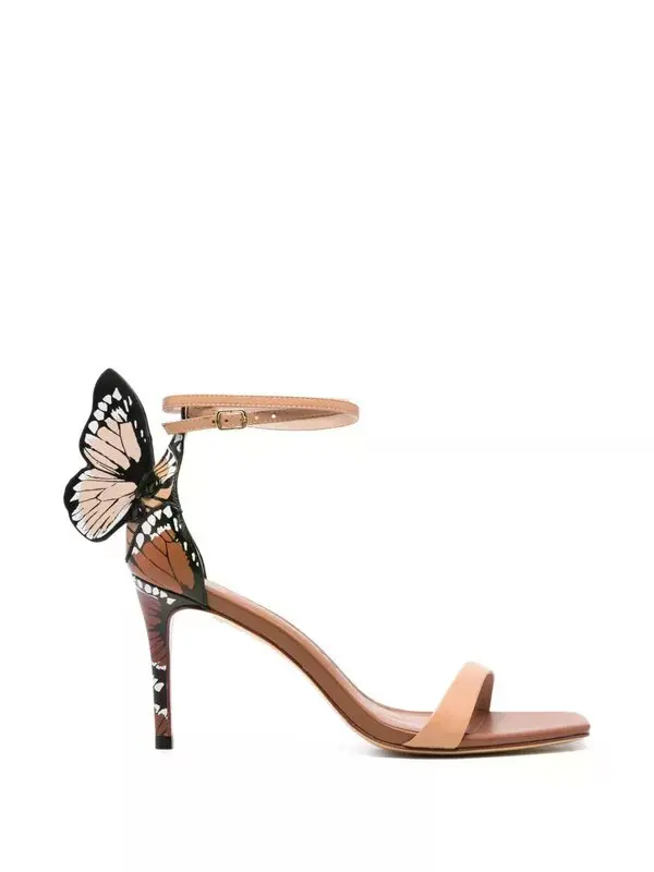 SOPHIA WEBSTER Chiara Butterfly Heeled Sandals - Brown