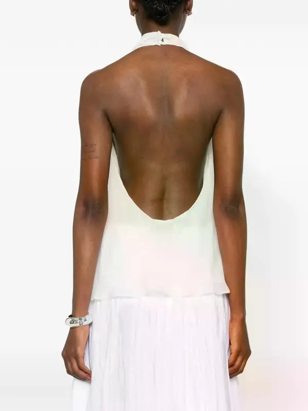 Raquel Diniz Halterneck Sleeveless Top
