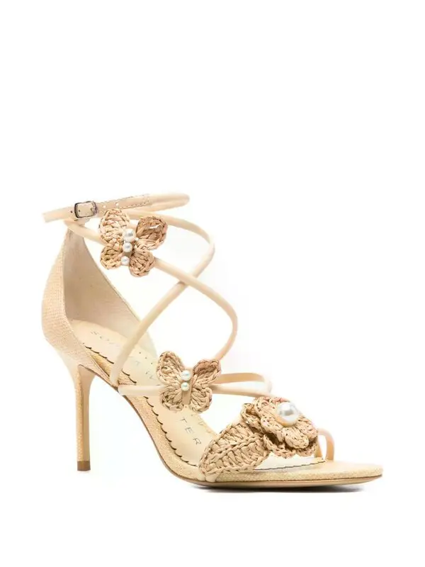 SOPHIA WEBSTER Titania Heeled Sandals - Neutrals