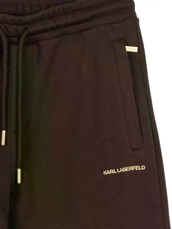 Karl Lagerfeld Drawstring-waist Logo Track Pants