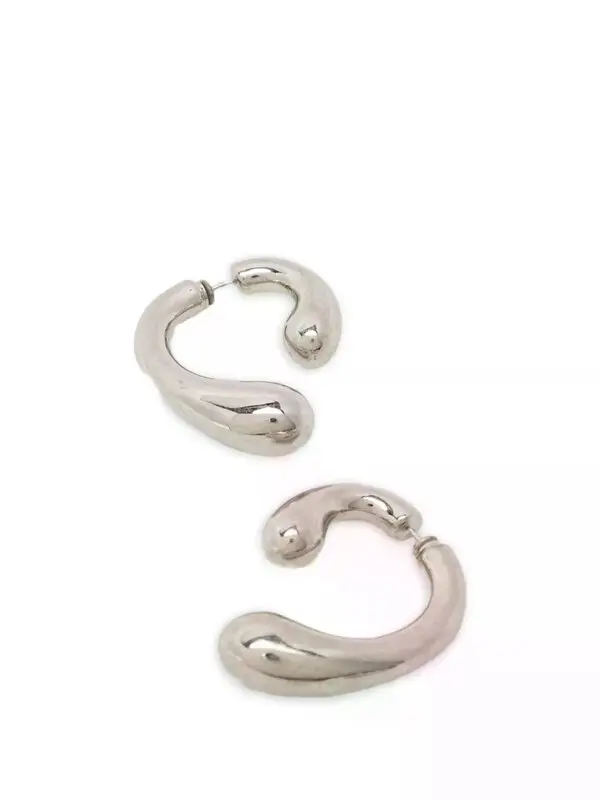 PANCONESI Tone Rhodium-plated Drop Earrings