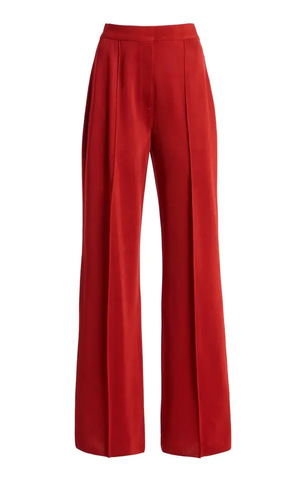 HIGH SPORT Evie Slinky Knit Pants - Red
