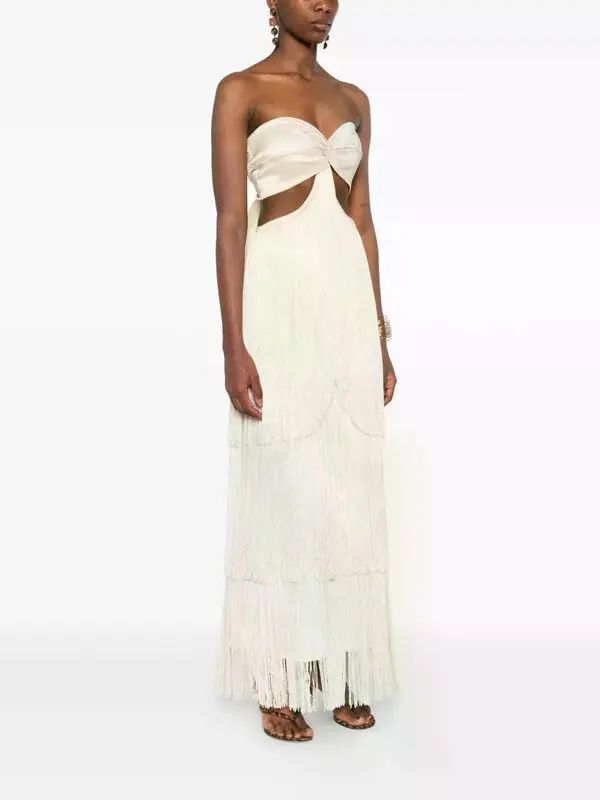 BLESS Fringed Maxi Dress