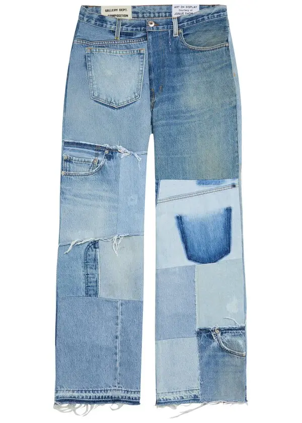 GALLERY DEPT. Panelled Straight-leg Jeans - Denim