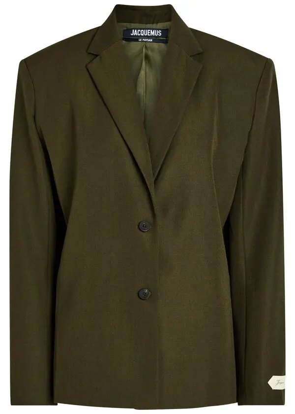 Jacquemus La Veste Carree Wool Blazer
