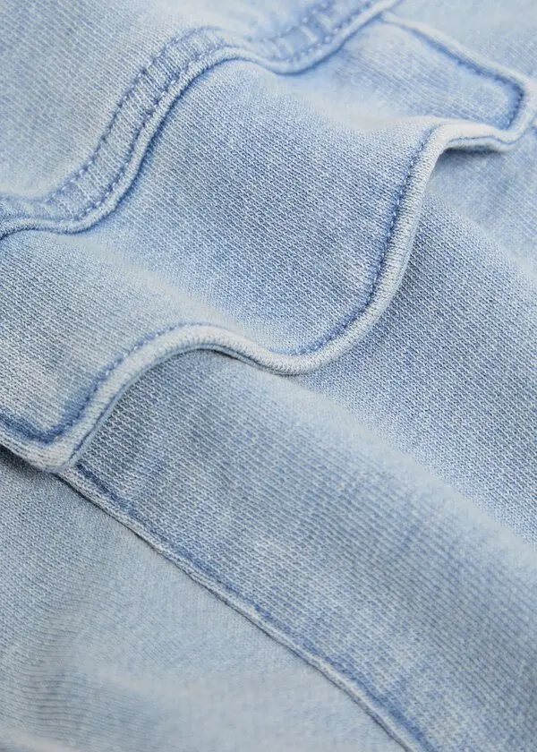 Good American Cropped Denim Jacket