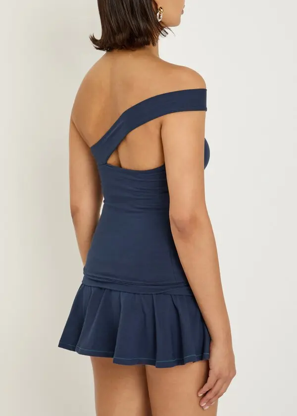 SKIMS Asymmetric Stretch-cotton Top