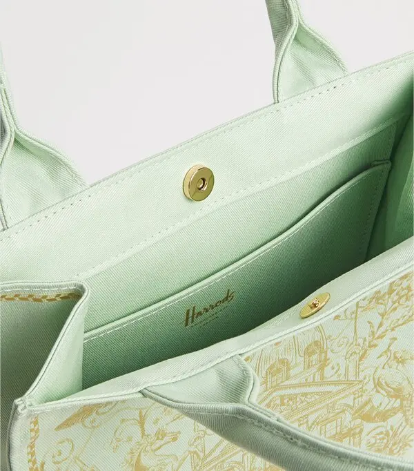 Harrods Building Shopper Bag - Green