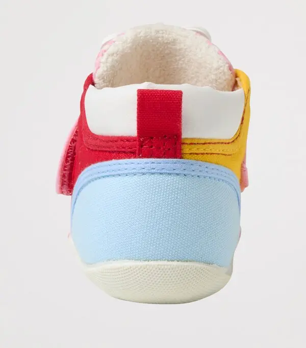 MIKI HOUSE Cotton-blend Bunny Appliqué Sneakers