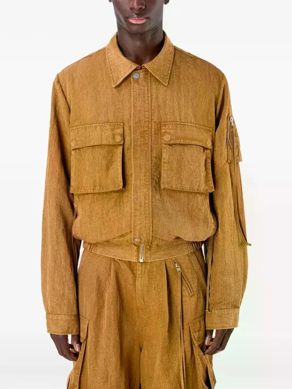 Camper Pocket Zip Jacket - Brown