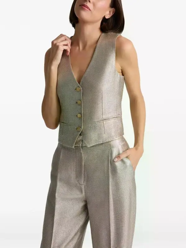 St. John V-neck Button Vest