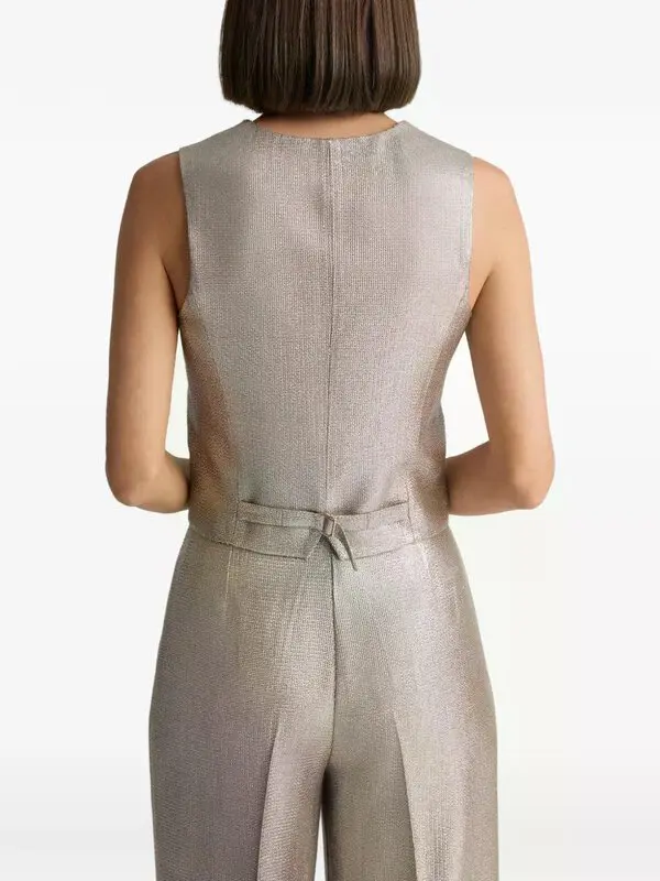 St. John V-neck Button Vest