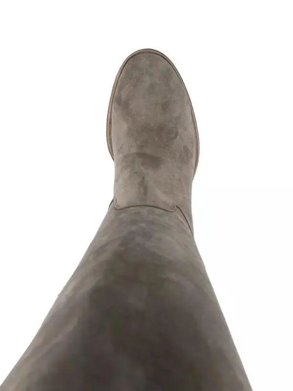 Officine Creative Knee-high Suede Boots - Grey