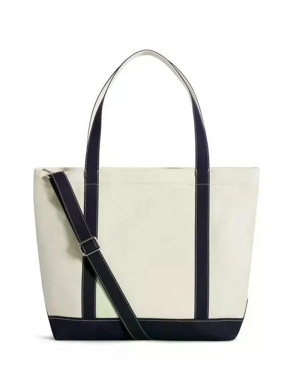 Maison Kitsuné Piped Logo Tote Bag