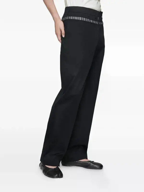 MAISON MARGIELA Plaid Belt Trousers - Black