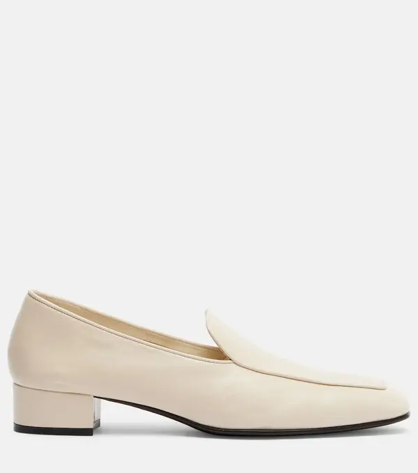 HERBERT LEVINE Fair And Square Leather Loafers