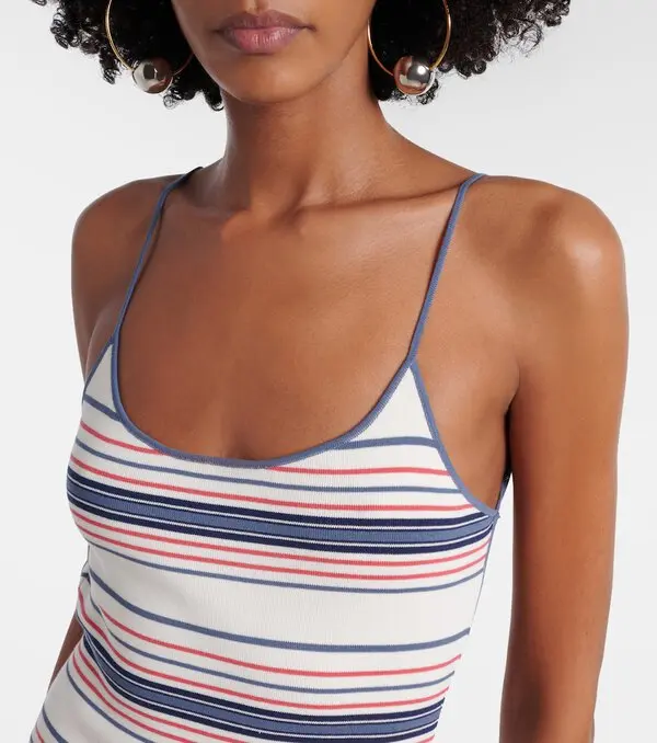 Faithfull The Brand Citara Striped Cotton-blend Maxi Dress - Multicoloured