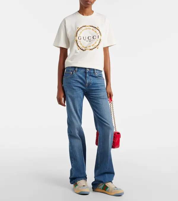 Gucci Screener Faux Pearl-embellished Mules