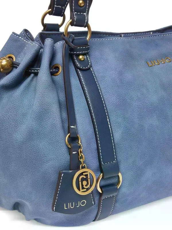 Liu Jo Large Logo-charm Tote Bag - Blue