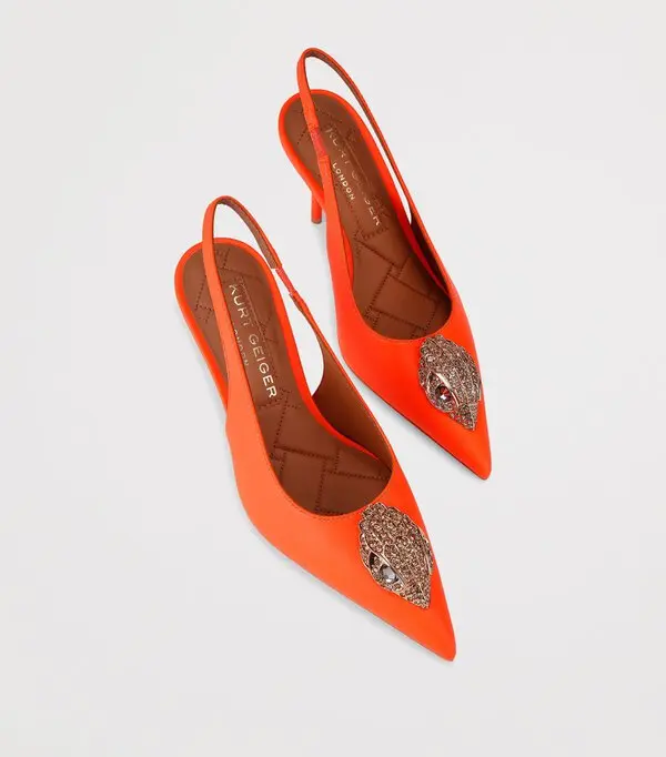 Kurt Geiger Leather Eagle Slingback Pumps
