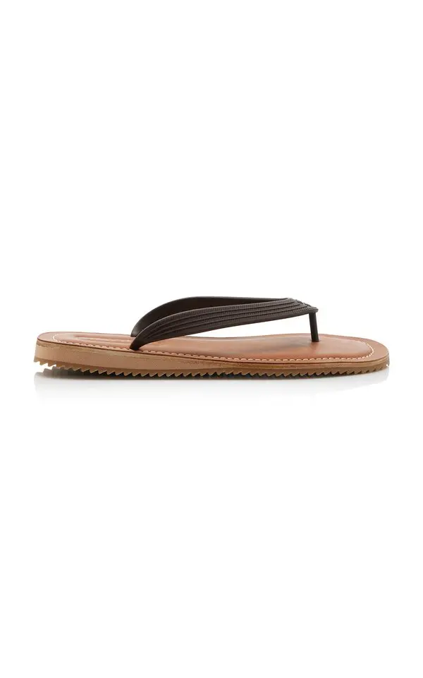 Miu Miu Rubber Thong Sandals - Brown
