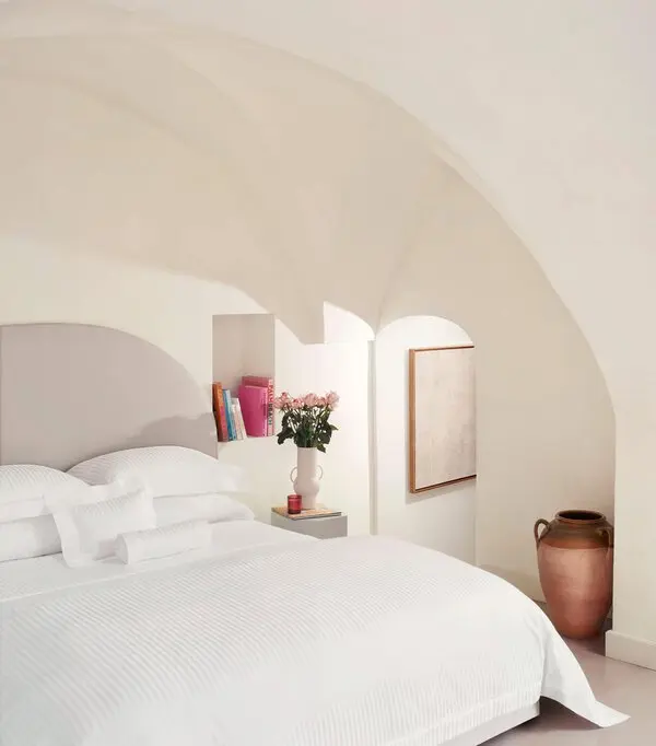 PRATESI Raso Rigato Super King Duvet Cover - White