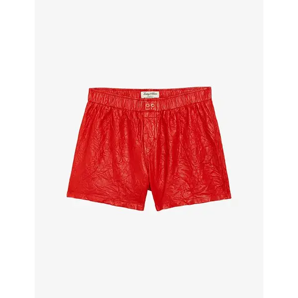 Zadig&Voltaire Crinkled Leather Shorts - Love