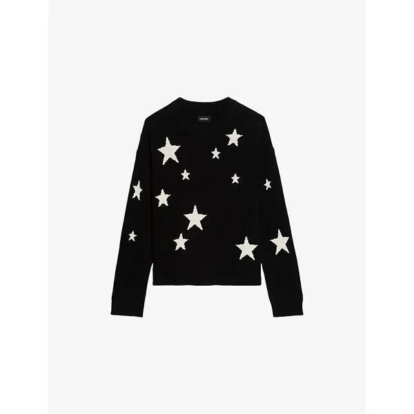 Zadig&Voltaire Markuz Star-print Cashmere Jumper