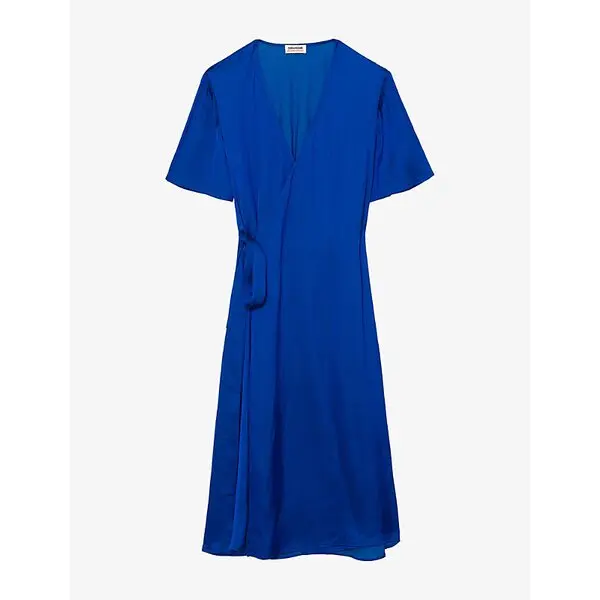 Zadig&Voltaire Reforme Wrap-front Midi Dress - Electric