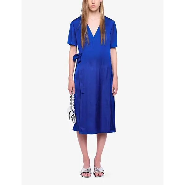 Zadig&Voltaire Reforme Wrap-front Midi Dress - Electric