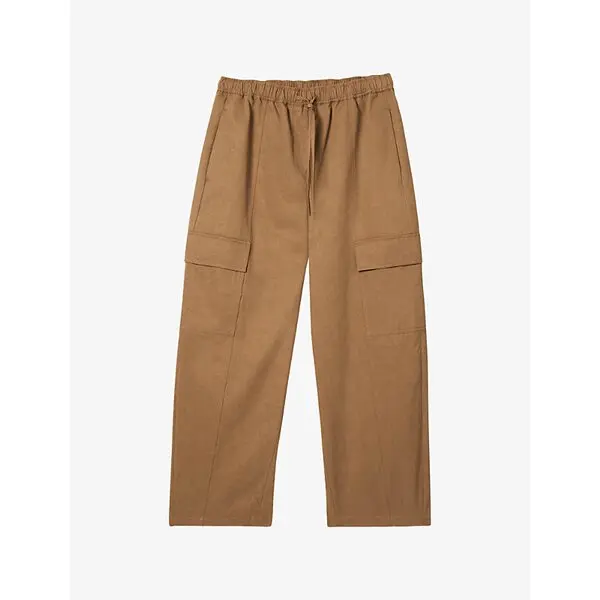 Whistles Utility Barrel-leg Cotton Trousers