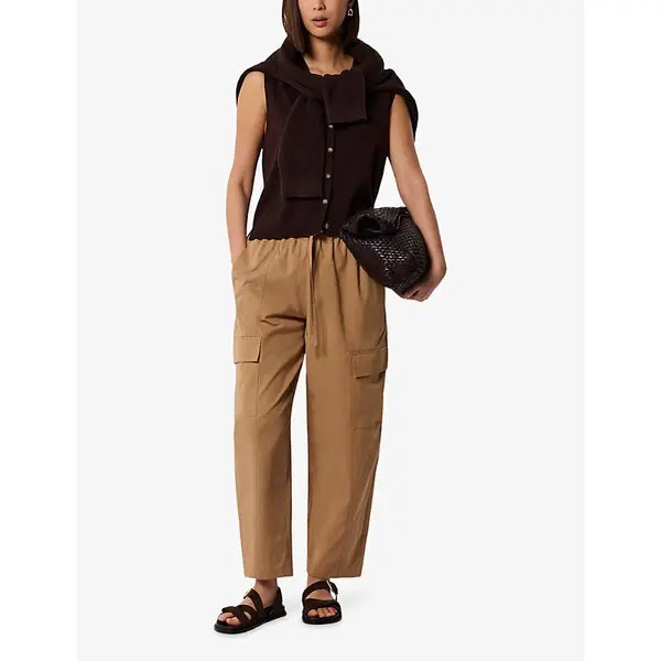 Whistles Utility Barrel-leg Cotton Trousers
