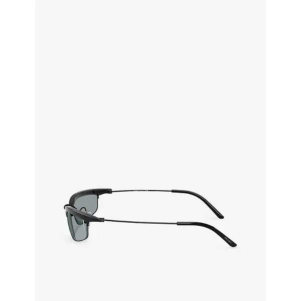 Prada Pr B50s Rectangle-frame Metal Sunglasses
