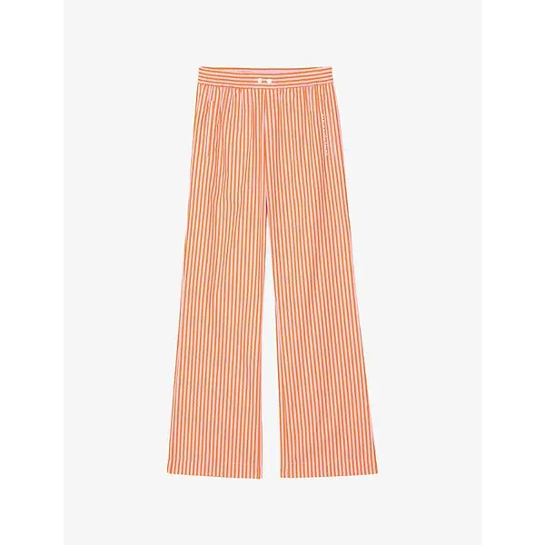 Zadig&Voltaire Poma Stripe-print Cotton Trousers - Lady