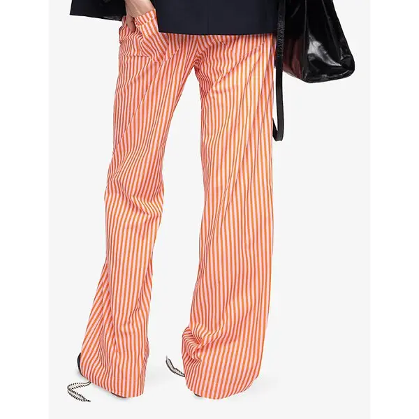 Zadig&Voltaire Poma Stripe-print Cotton Trousers - Lady